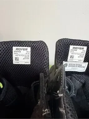 royer | Shoes | Royer Black Mens Work Boots With Composite Toe Cap New ...